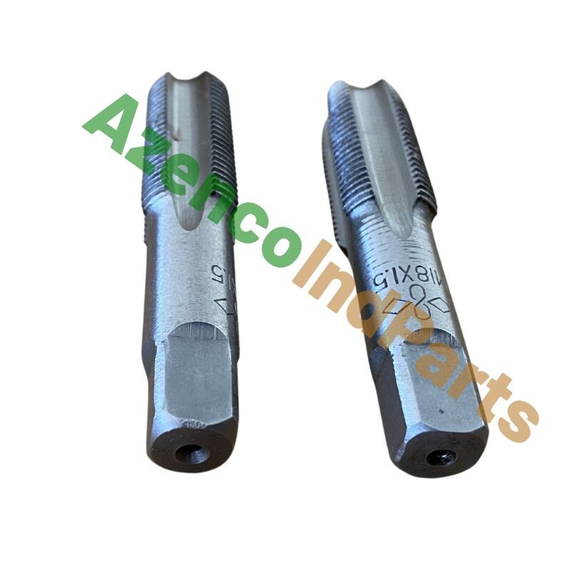 HSS 18mmx1.5 Metric Taper & Plug Tap Right Hand Thread M18x1.5mm Pitch ...