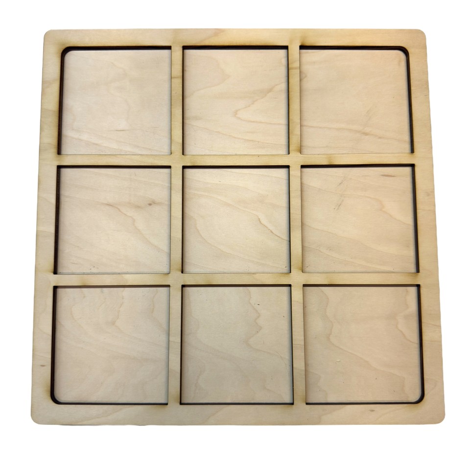 GAME - GIRAFFE AND ELEPHANT Tic Tac Toe - Raw Wood Board Game | eBay