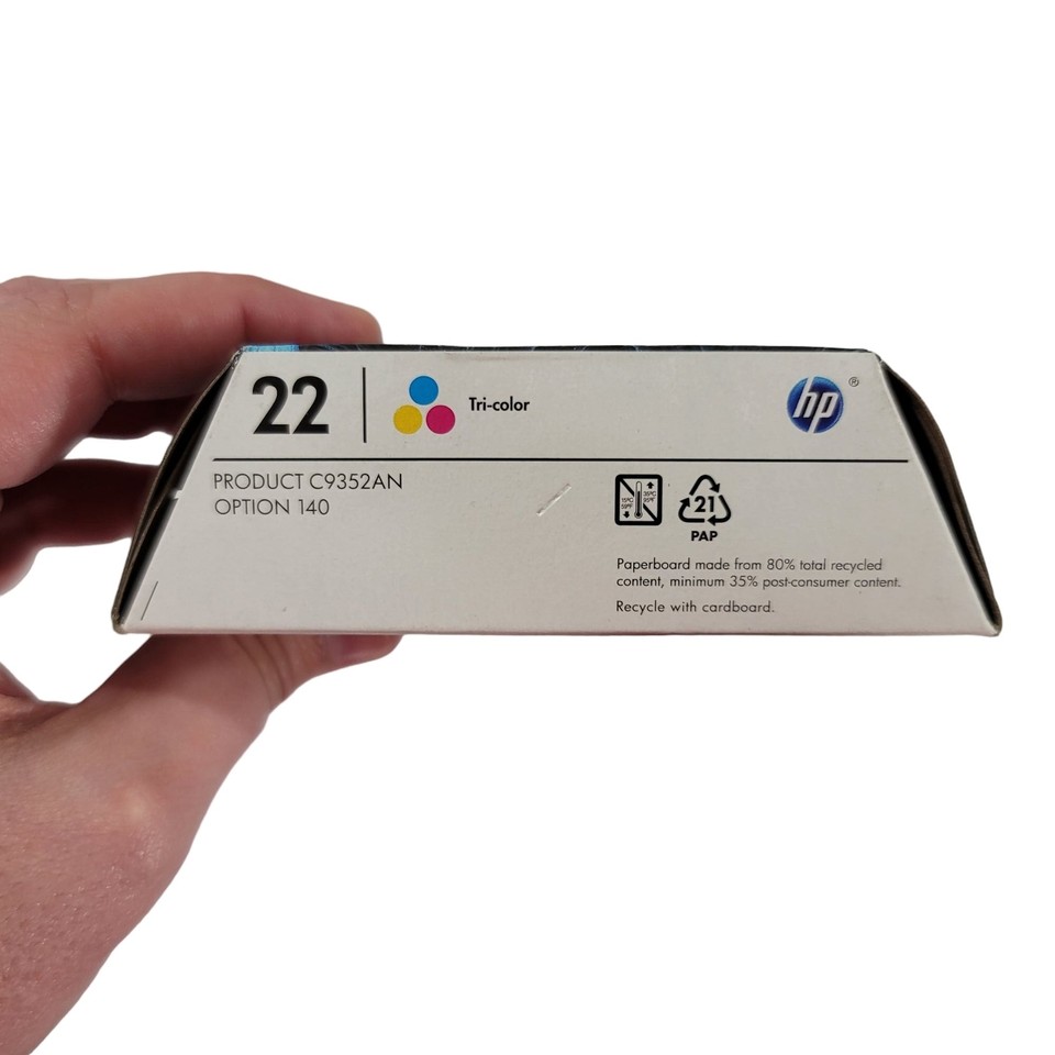 HP 22 Tri-color Original Ink Cartridge EXPIRED Sealed Deskjet D1311 ...