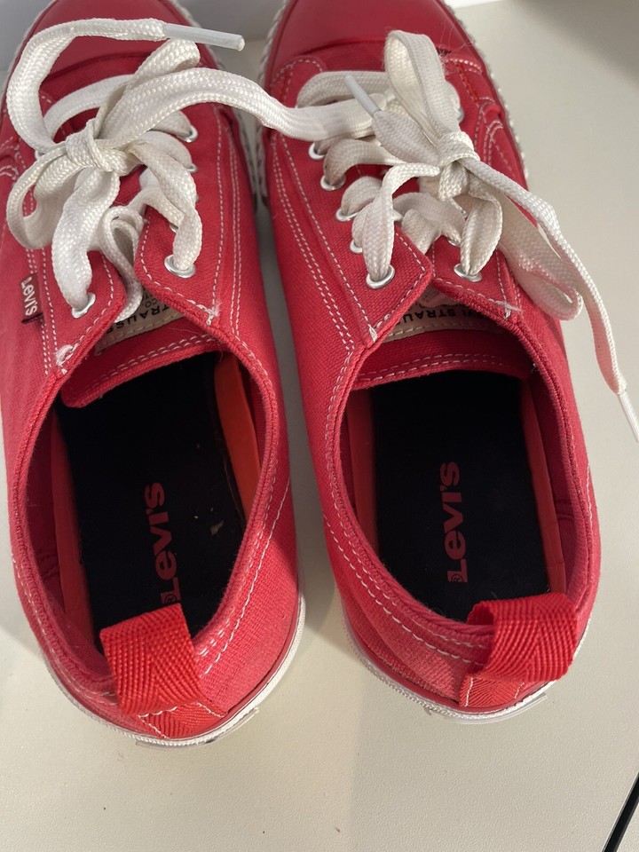 Levi’s Red Sneakers Levi Strauss Women’s Size 7 Shoes | eBay