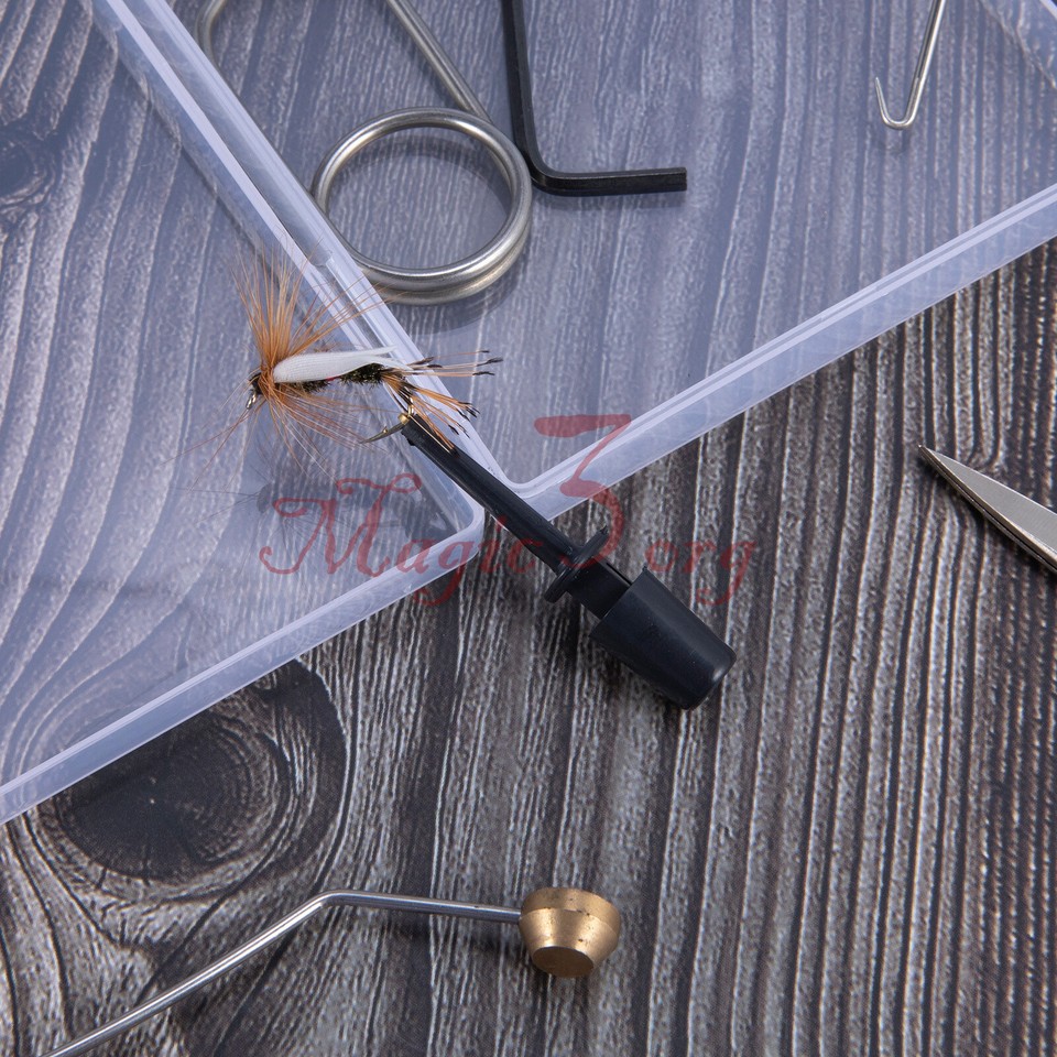 20pcs Hackle Pliers Long Tip Fly Tying Tool Flies Lures Hooks Display ...
