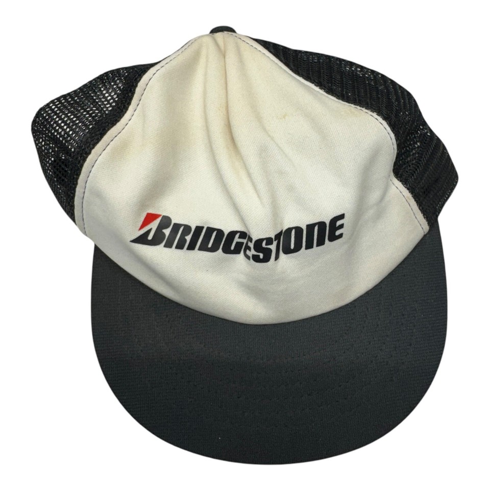 Vintage Bridgestone Snapback Trucker Hat - Mechanic Garage Racing ...