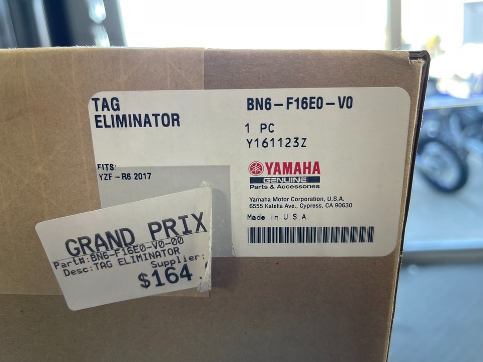 NEW GENUINE YAMAHA YZF-R6 TAG ELIMINATOR YZF R6 2017 BN6-F16E0-V0-00 | eBay