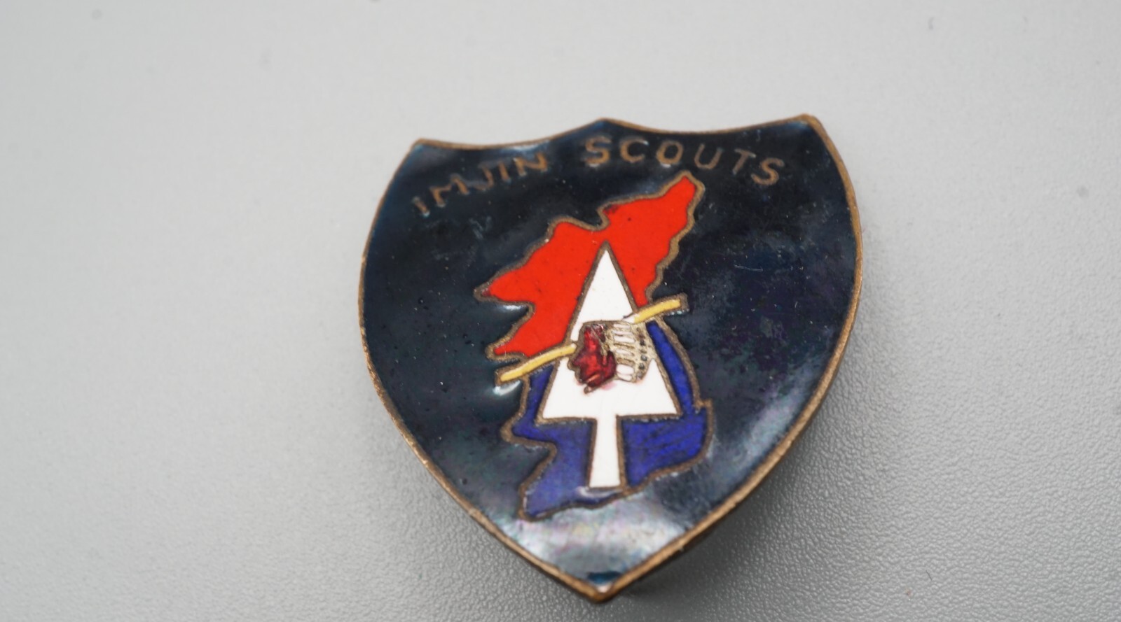 Vietnam War Theater Made 2nd Division Imjin Scouts DI Unit Crest Pin ...