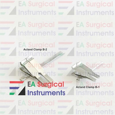 Micro Surgery Vessel Clamps B1 & B2 Pair Plastic Surgery & Micro ...
