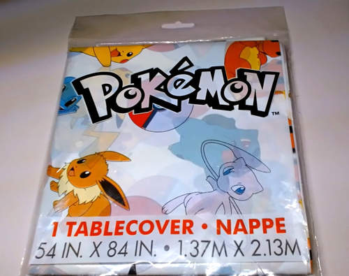 Pokémon Table Cover 54" X 84" Party Birthday Kids New Sealed | eBay