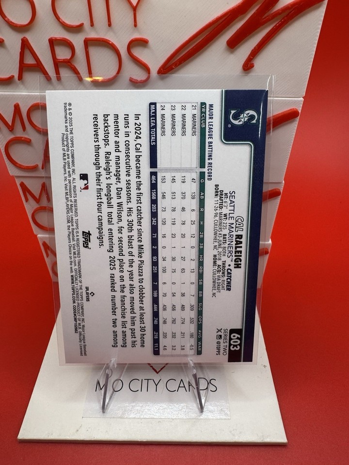 2025 Topps Series 2 - Cal Raleigh Fanatics Exclusive Topps Logo Foil ...