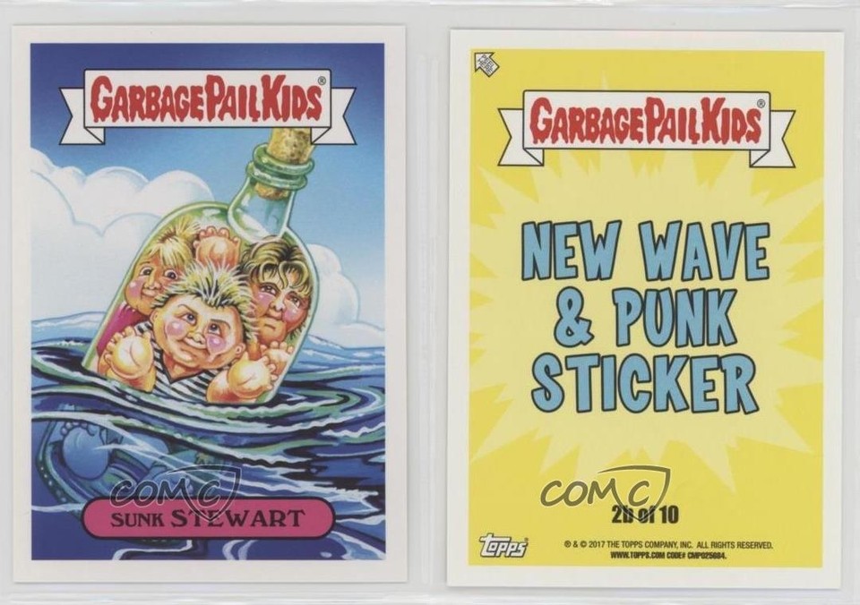 2017 Topps Garbage Pail Kids Battle of the Bands Sunk Stewart #2b 8d2 ...