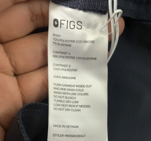 Figs Tansen Jogger 2.0 Scrub Pants Mens Size Medium TALL Quiet Navy ...