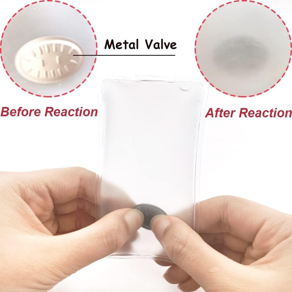 Reusable Click Instant Heat Packs, Pocket Hand Warmers, Snap It Hot ...