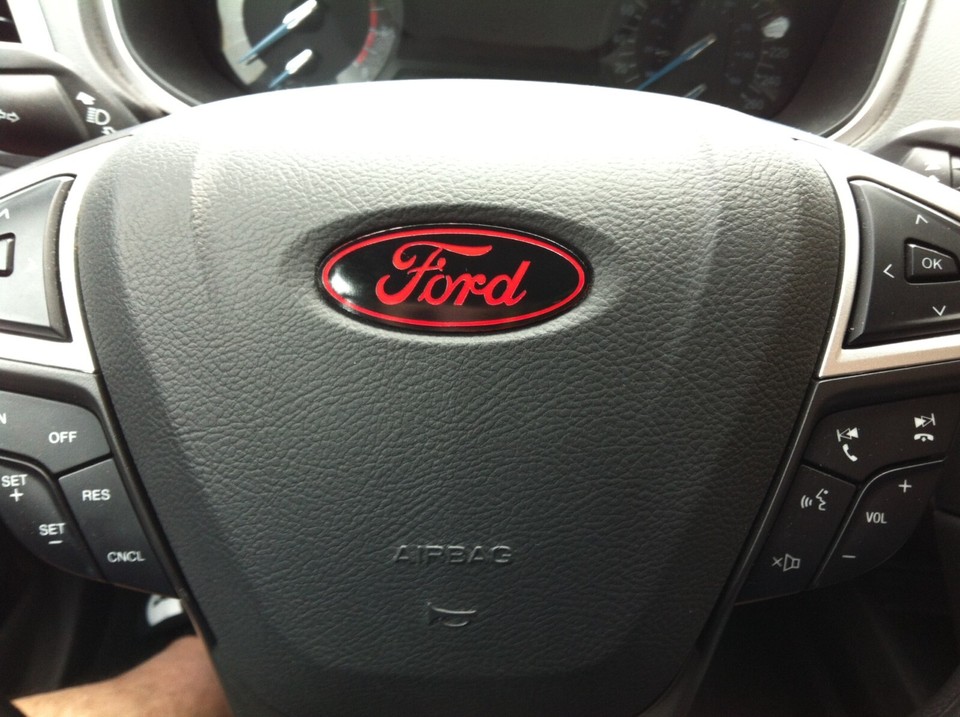 ford oval emblem RED BLACK STICKER OVERLAY Fits 2021 F150 | eBay