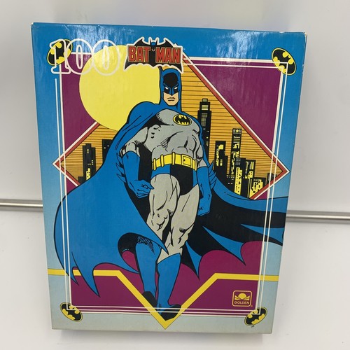 1989 SEALED Vintage Golden 100 Piece Batman Puzzle New Sealed Box | eBay