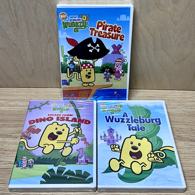 Wow! Wow! Wubbzy! DVD Lot of 3 – Pirate Treasure, Dino Island, Wuzzleburg Tale | eBay