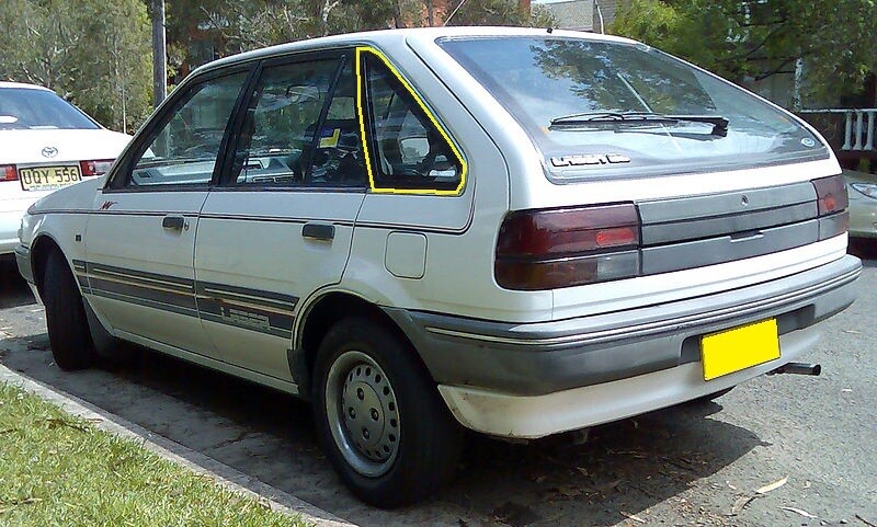 FORD LASER KC/KE - 10/1985 to 3/1990 - 5DR HATCH - PASSENGERS - LEFT ...