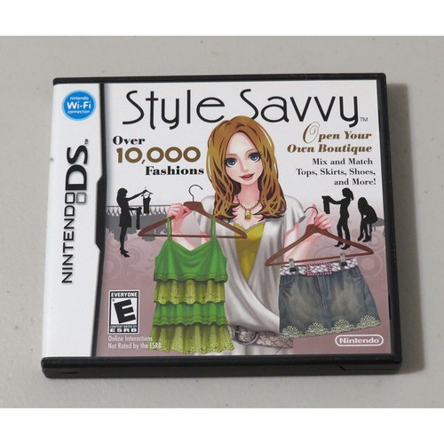 Style Savvy (Nintendo DS, 2009 Game) COMPLETE with Manual/Inserts ...