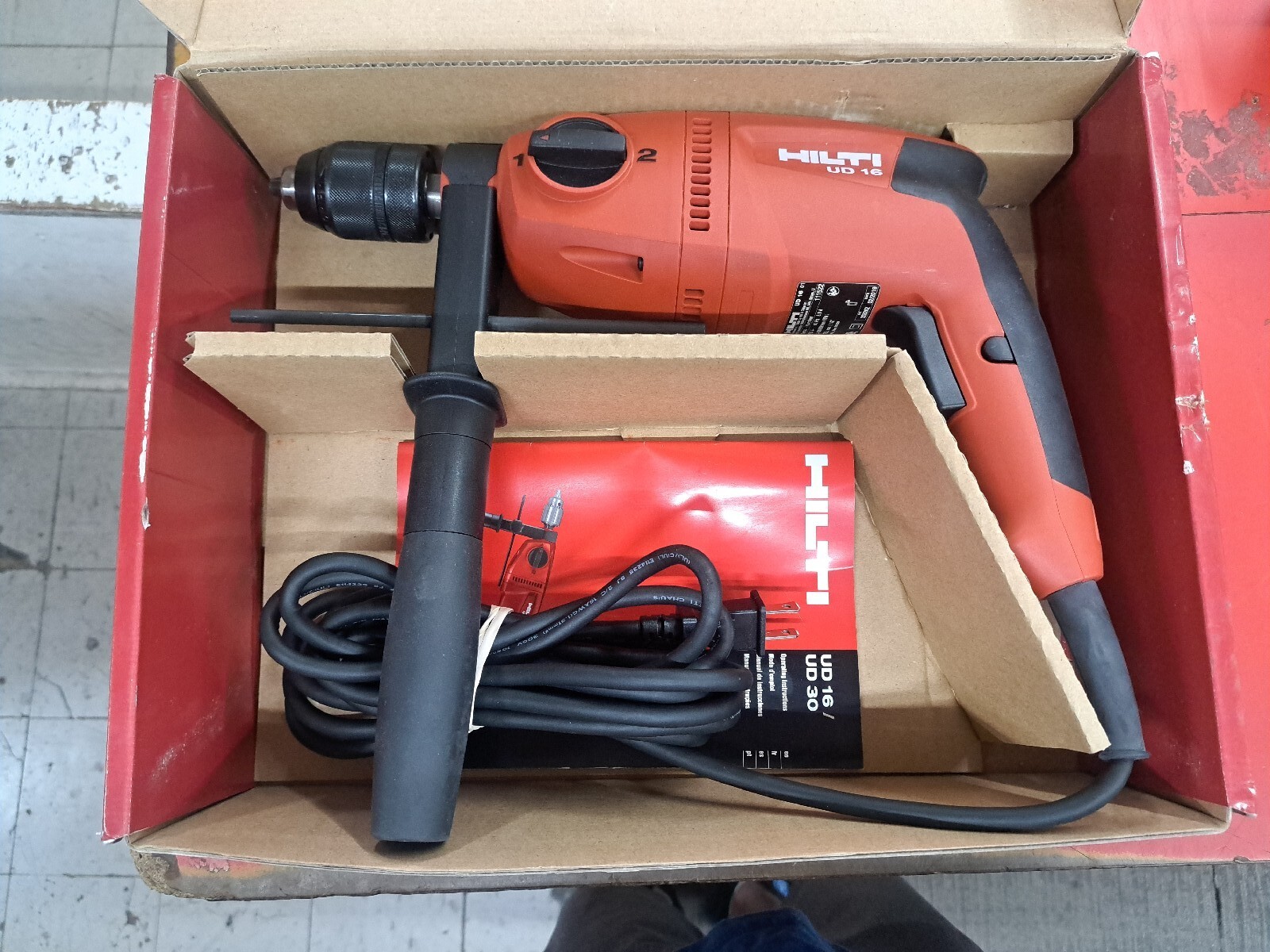 HILTI UD 16 Used Universal Wood Drill Driver Keyless 1/2" 120 Volt, 2 ...
