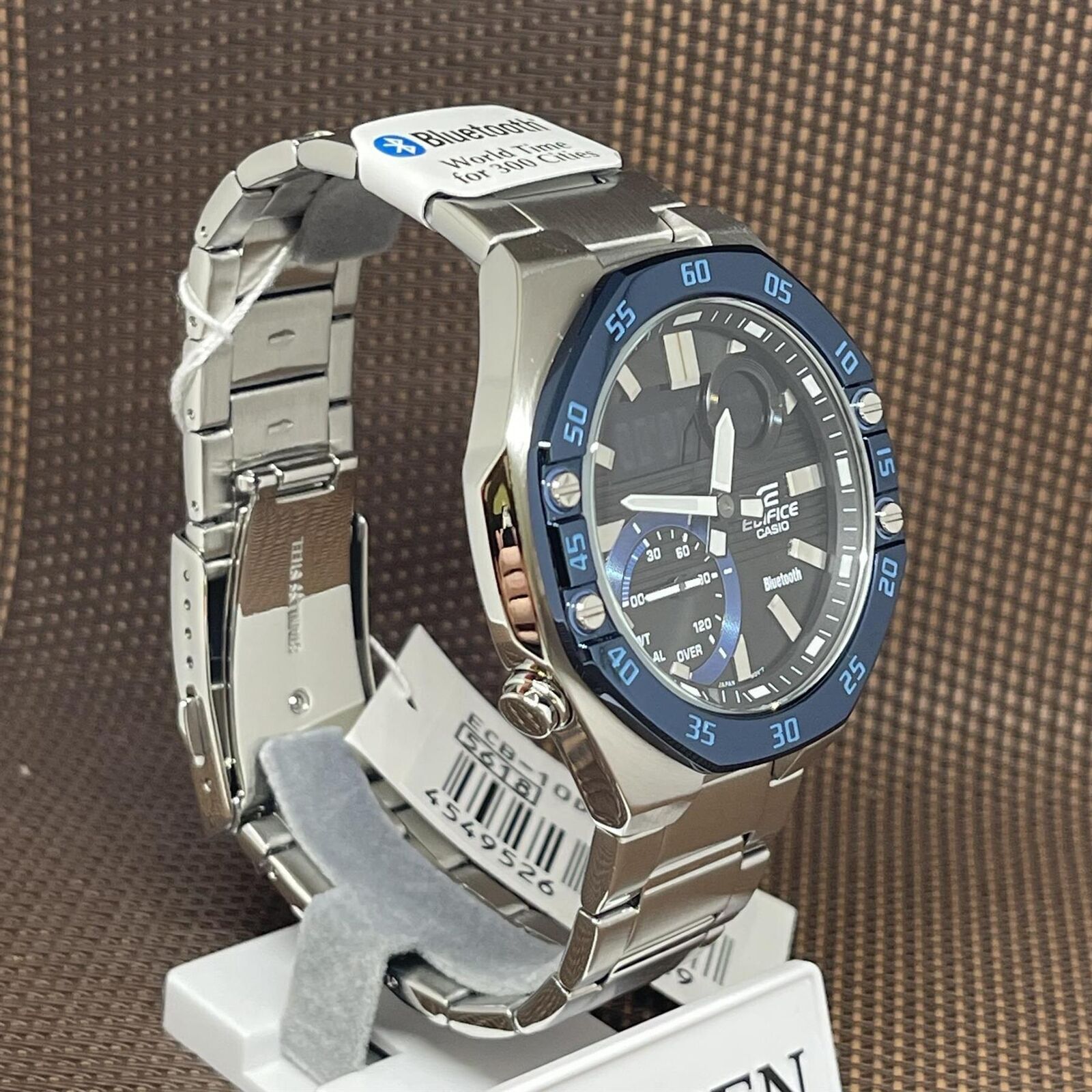 Casio Edifice ECB-10DB-1B Smartphone Link Bluetooth Chronograph ...