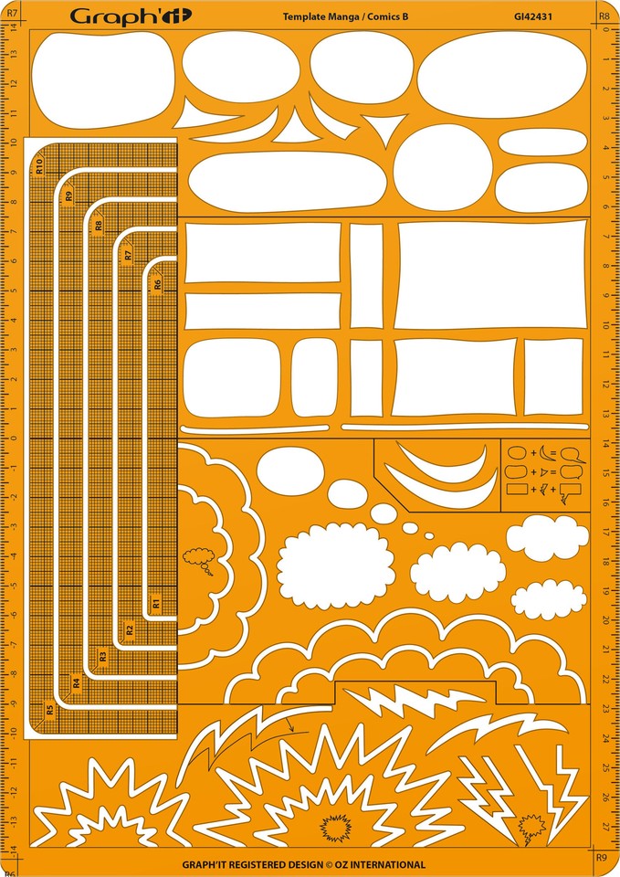 Trace Blase Comics Und Manga Graphik' It B - Graph it | eBay