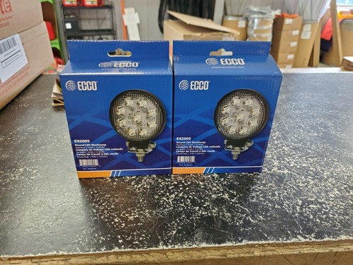 ECCO LED WORK LIGHT 1250 LUMENS 9 LED WORK LIGHT ROUND PAIR | eBay