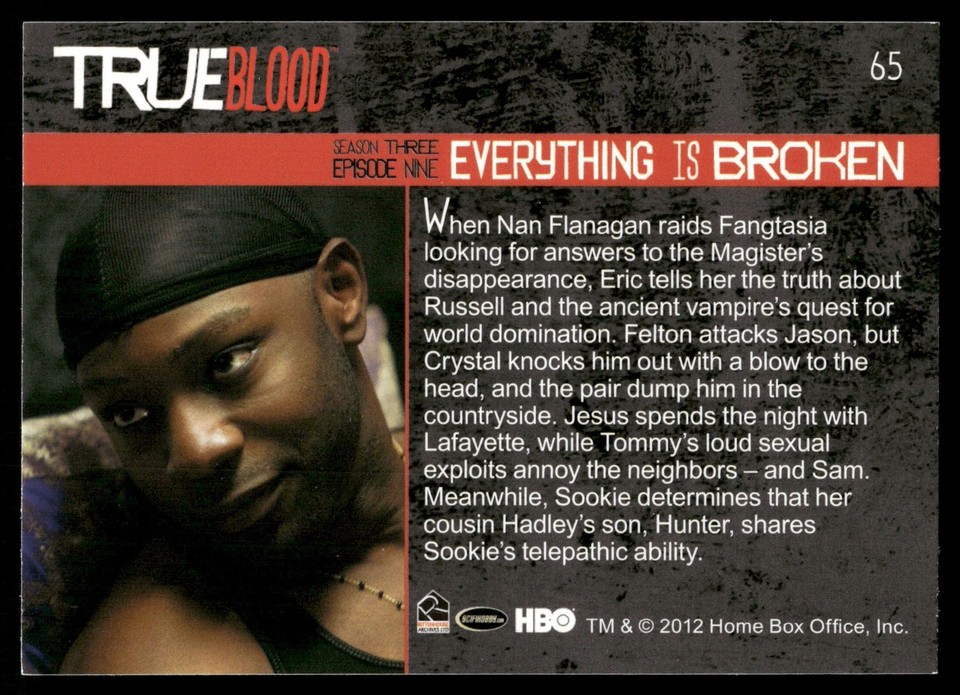 True Blood 2012 TV Series Promo Card #65 HBO - Vampire | eBay
