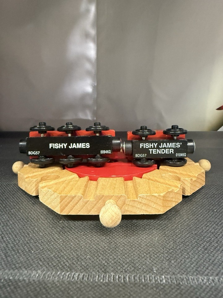 Thomas & Friends Wooden Railway FISHY JAMES Tender Train Tank Engine ...