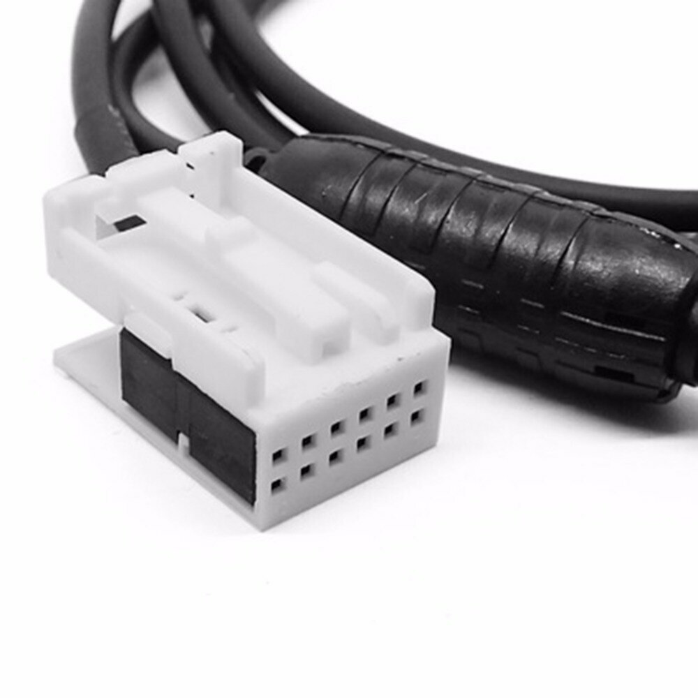 Car 1.5M 12 Pin AUX Audio Cable Line Connector with Resistor for BMW ...