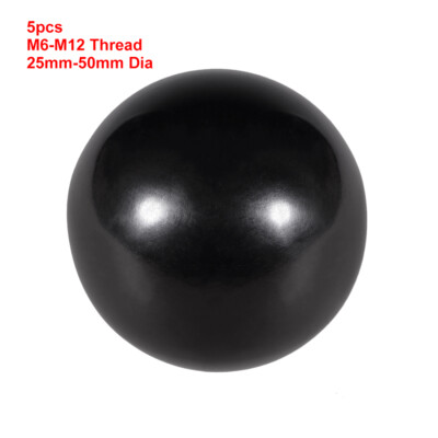 5pcs M6-M12 Female Thread Ball Knob Machine Thermoset Ball Handle 25mm ...