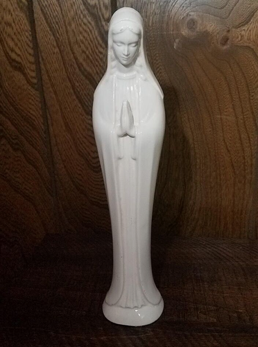 Vintage Porcelain Virgin Mary Statue Japan 10" Tall | eBay