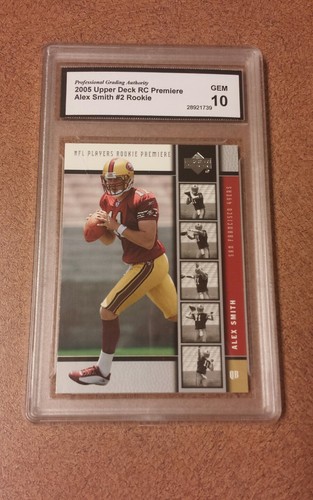 2005 UD Rookie Premiere Alex Smith PGA 10 Rookie Card. Redskins | eBay