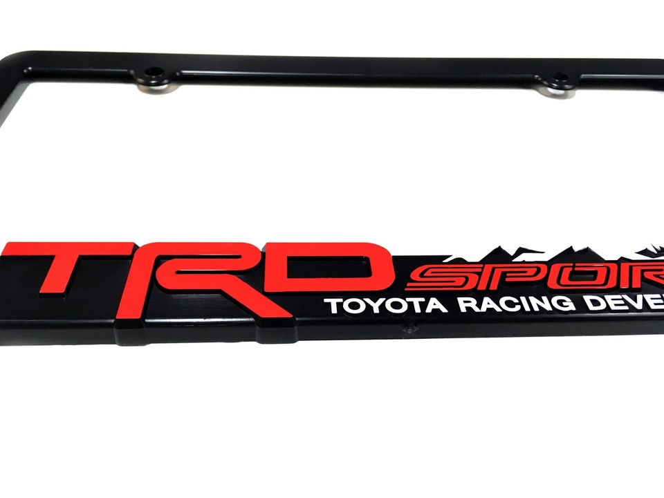 TRD-SPORT License Plate Frames Toyota TRD Sport License Plate Frame ...