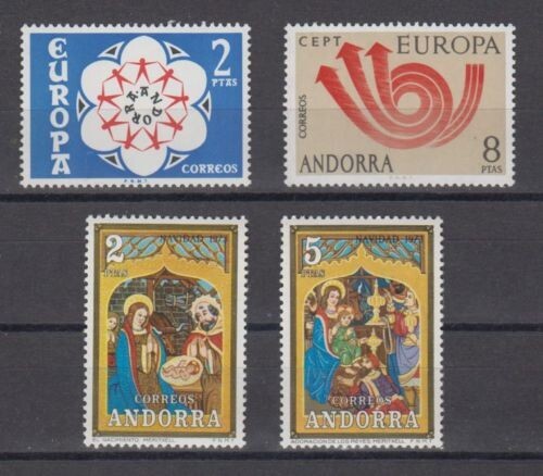 SPANISH ANDORRA ESPAÑOLA COLLECTION 1973 TO 1979 COMPLETE - 7 YEAR SETS ...