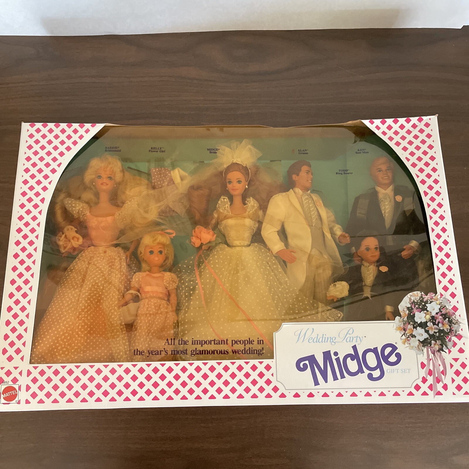 Vintage Mattel Midge Wedding Party Gift Set Barbie 6 Dolls 1990 NIB