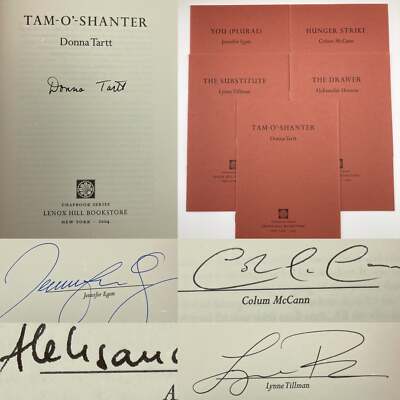 Donna Tartt, Colum McCann, Jennifer Egan + 2 Complete Set Signed Ltd ...
