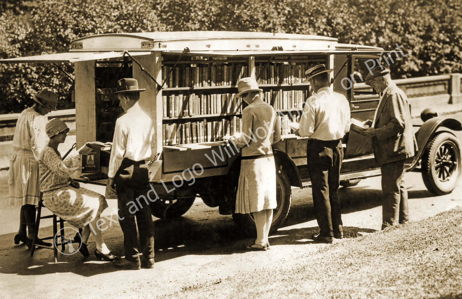 Book Mobile, Cincinnati & Hamilton, Ohio Vintage Old Photo Reprint | eBay
