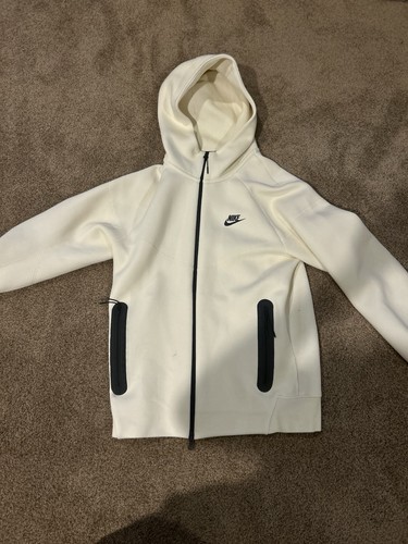 Nike Men's Tech Fleece Full-Zip Windbreaker Hoodie Cream, Size Small | eBay