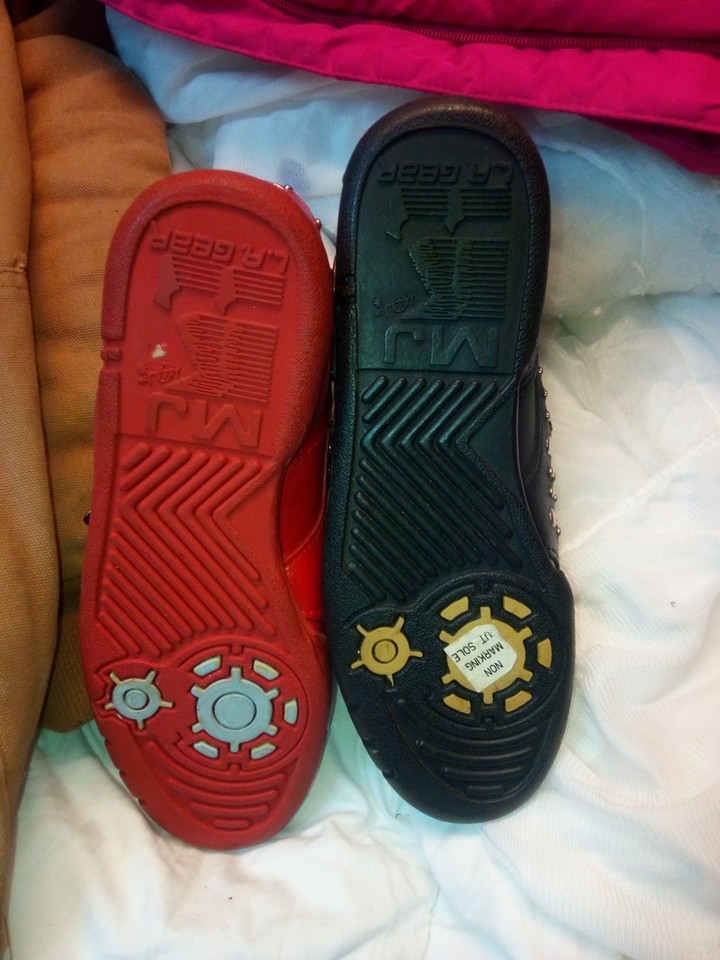 vintage la gear sneakers Michael Jackson thriller, red or black size 6 ...