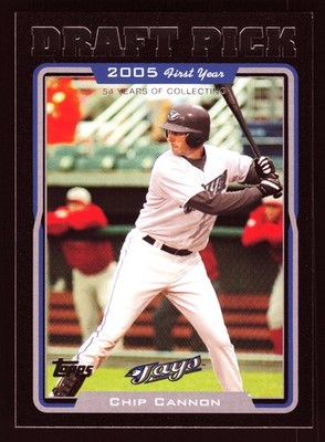 Chip Cannon Toronto Blue Jays 2005 Topps Black #684 SN /54 | eBay