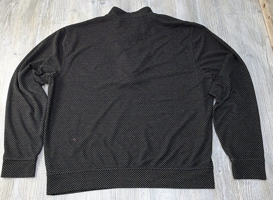Donald Ross 1/4 Zip Pullover Sweater Men Sz Medium Black Golf ...