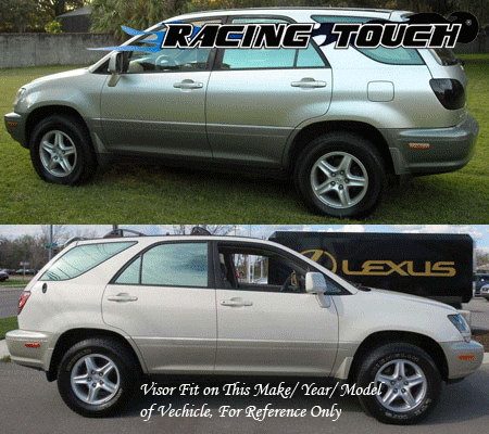 JDM Out Channel Visors Deflector & Sunroof Combo 5pcs For Lexus RX300 ...