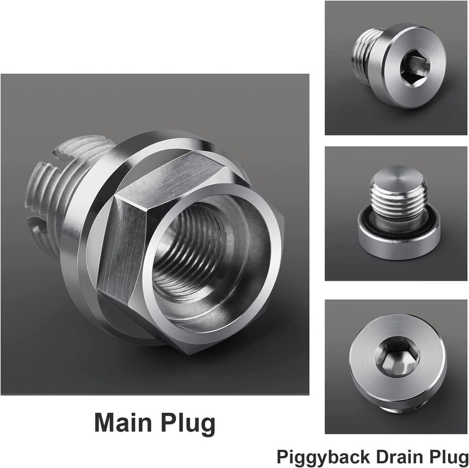M18.1-1.5x15mm Oil Drain Plug Self-tapping Piggyback Stainless Steel ...