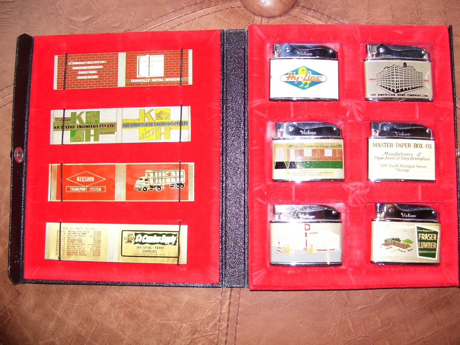 Vulcan, very rare, collectible cigarette lighter, advertising set ...