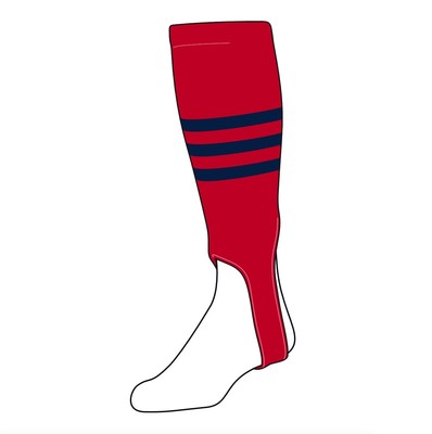 TCK Baseball Stirrups Large (300B, 5in) Red, Navy | eBay
