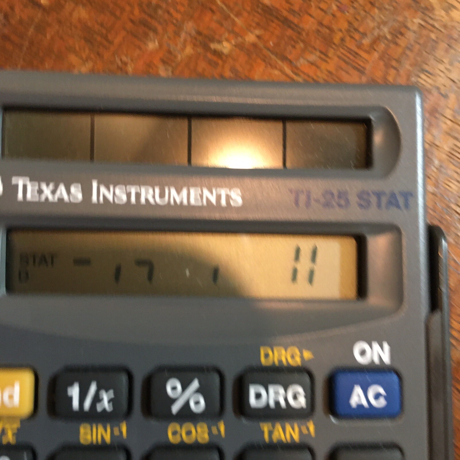 Texas Instruments TI-25 STAT W/ Sliding Case Scientific Calculator ...