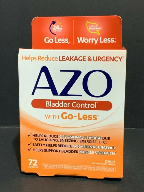 AZO Bladder Control with Go-less Supplement Capsules - 72 Count for ...