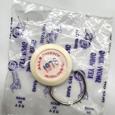 Vintage 1976 America Bicentennial Allegheny Airlines USA Key Chain ...