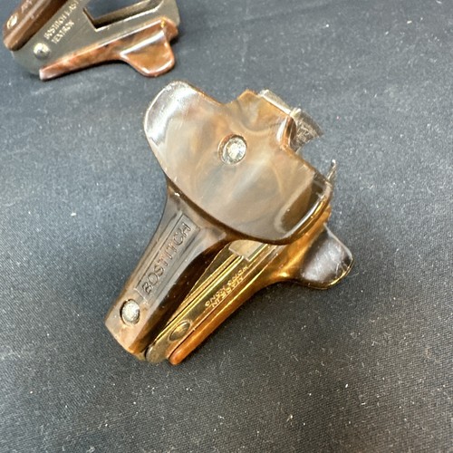 Vintage Bakelite Bostitch Staple Puller Remover Extractor Brown Marbled ...