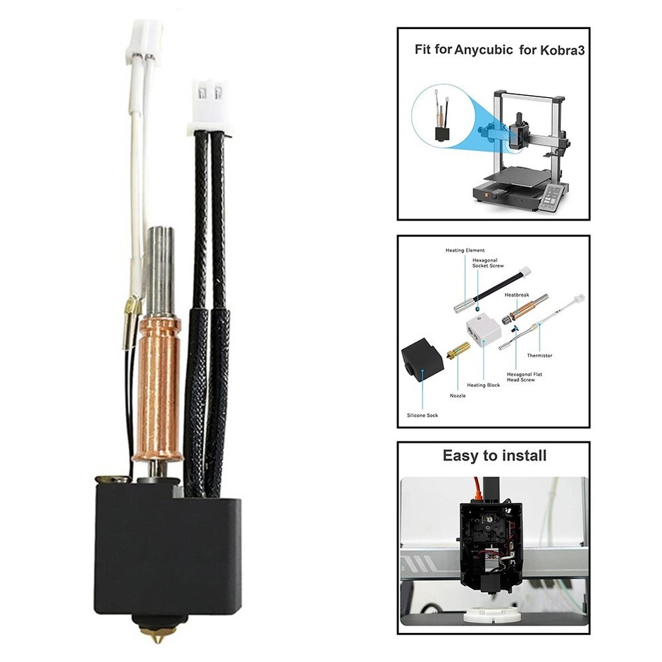 Hotend Céramique Tête Impression Anycubic - - Avec Buses 0,2/0,4/0,6 Mm ...
