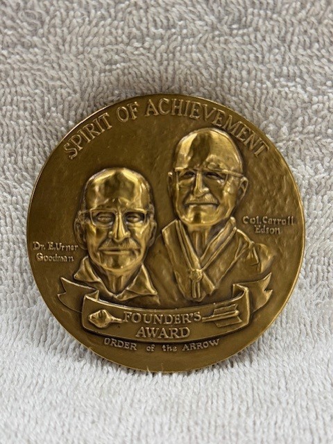 Boy Scouts of America order of the arrow Spirit of Achievement Founder ...