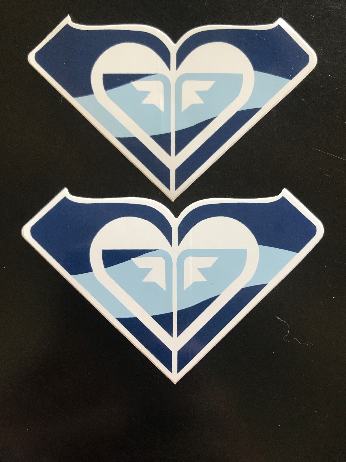 Roxy Logo Sticker Set- Blue & White Wave - Authentic -4”- Surf Snow ...