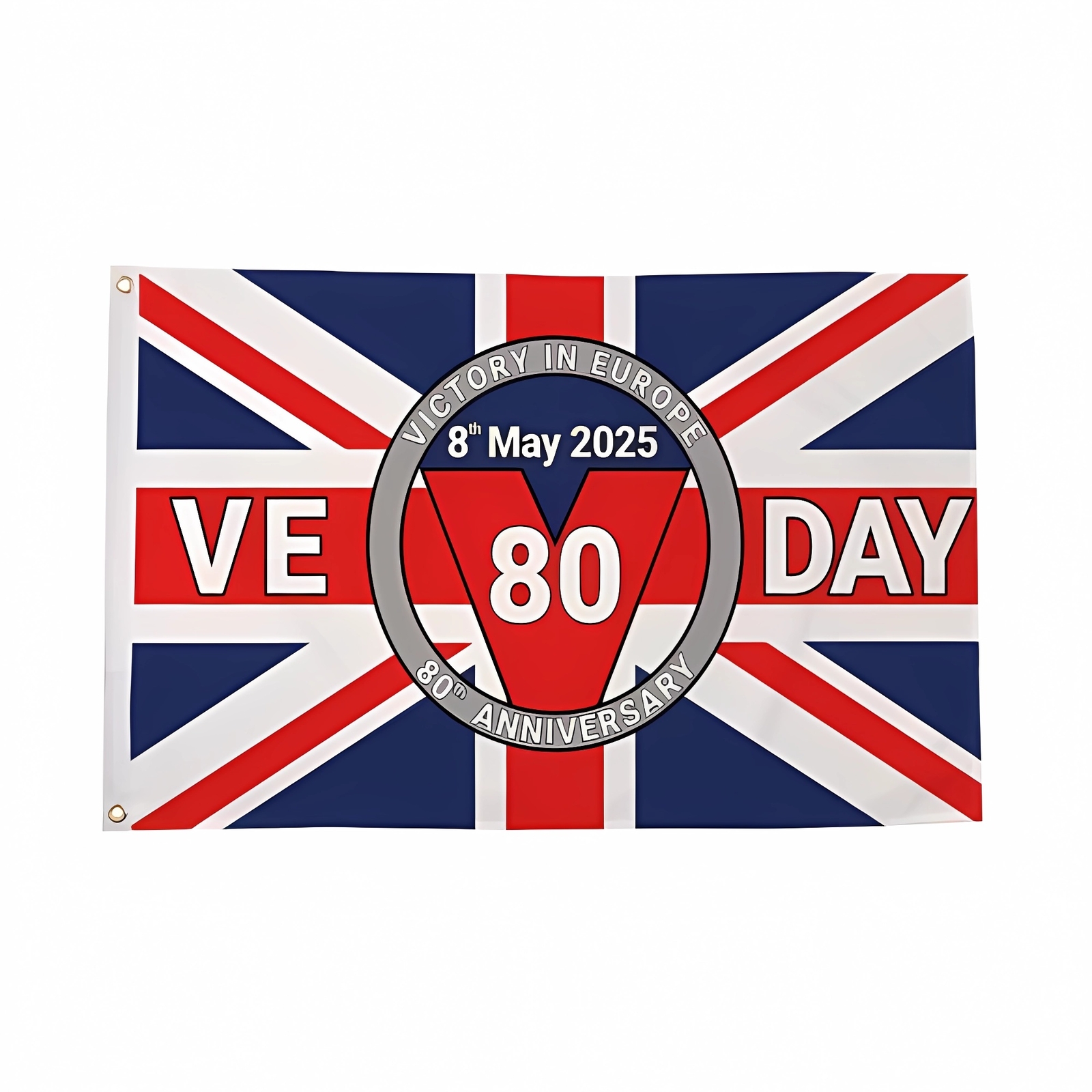 VE Day Flag 80th Anniversary Banner Decorations Victory In Europe ...